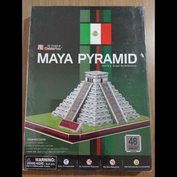 CUBIC FUN | Toys | 3d Puzzle Maya Pyramid Mexico Cubic Fun 48 Pieces ...